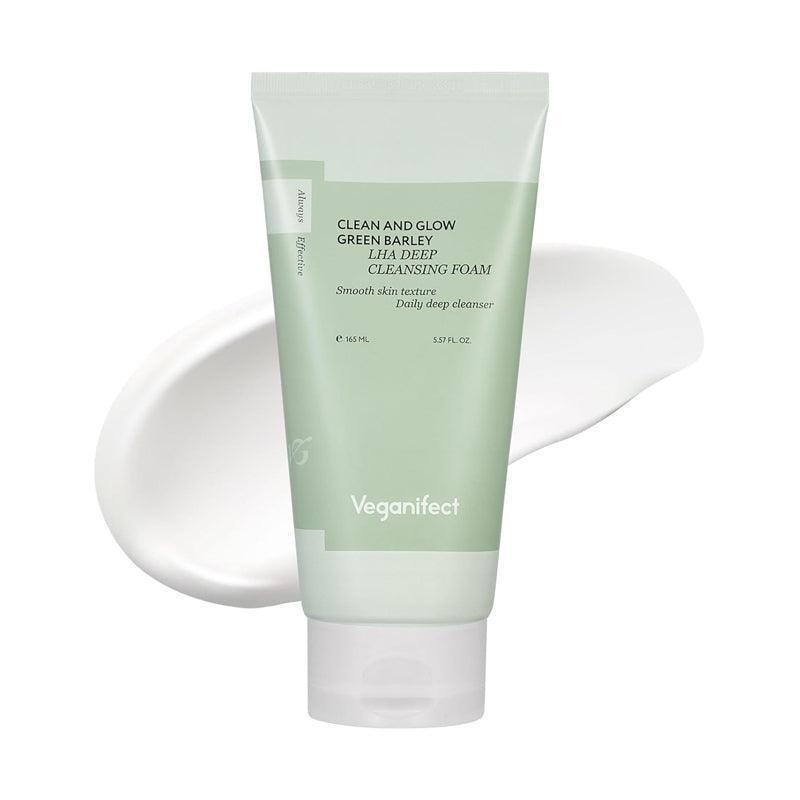 [Veganifect] Clean And Glow Green Barley LHA Deep Cleansing Foam 165ml – Ballagrio