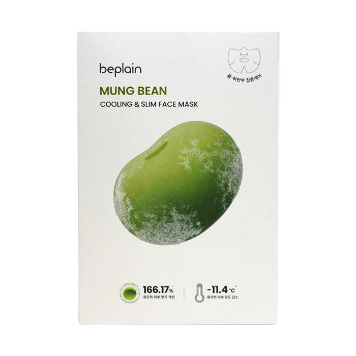 [beplain] Mung Bean Cooling & Slim Face Mask 20ml*10EA – Ballagrio