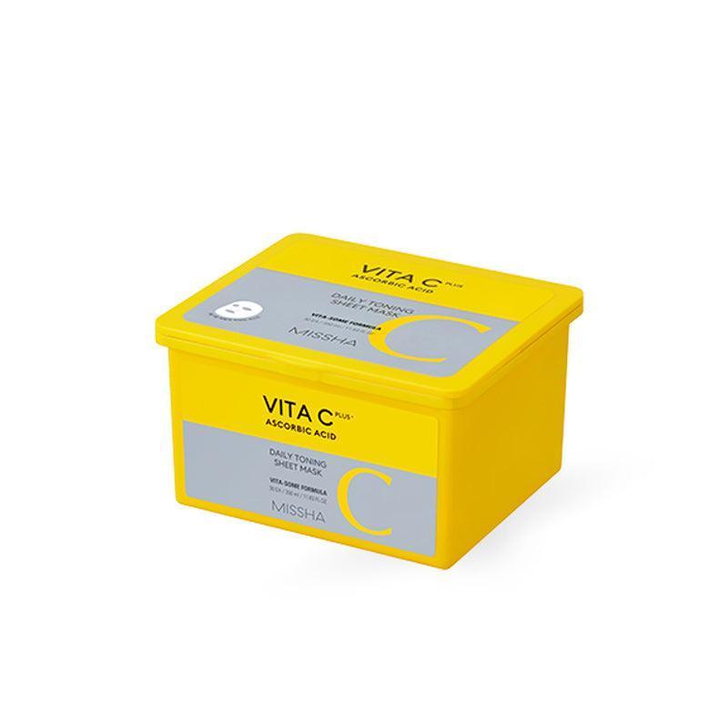 [MISSHA] Vita C Plus Daily Toning Sheet Mask 350ml 30EA – Ballagrio