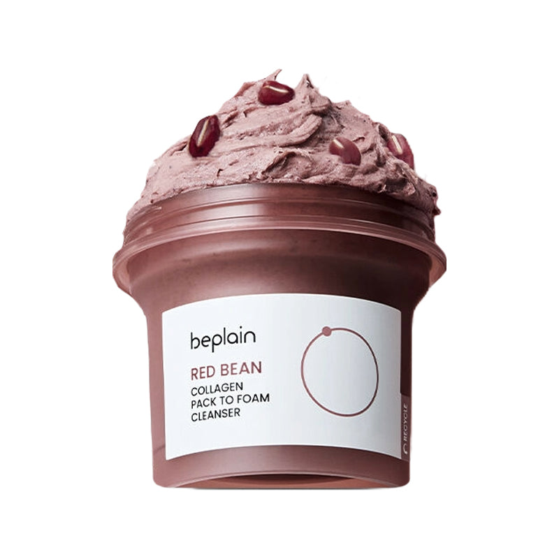 [beplain] Red Bean Collagen Pack to Foam Cleanser 100ml – Ballagrio