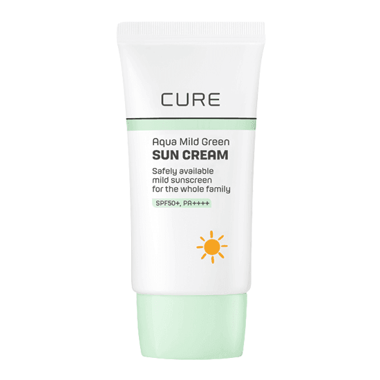 [Kim Jeong Moon Aloe] Cure Aqua Mild Green Sun Cream SPF 50+ PA++++ 40 ...