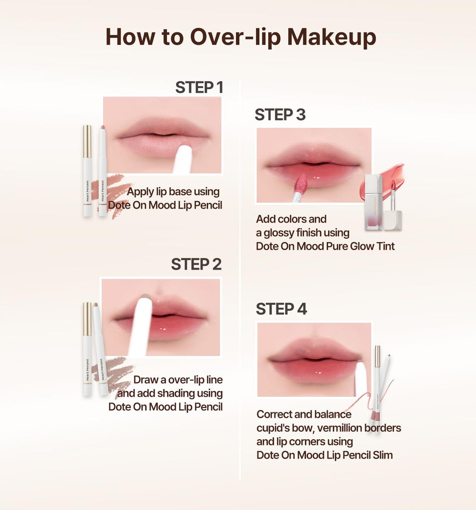 [Heart Percent] Dote On Mood Lip Pencil (17 Colors) – Ballagrio