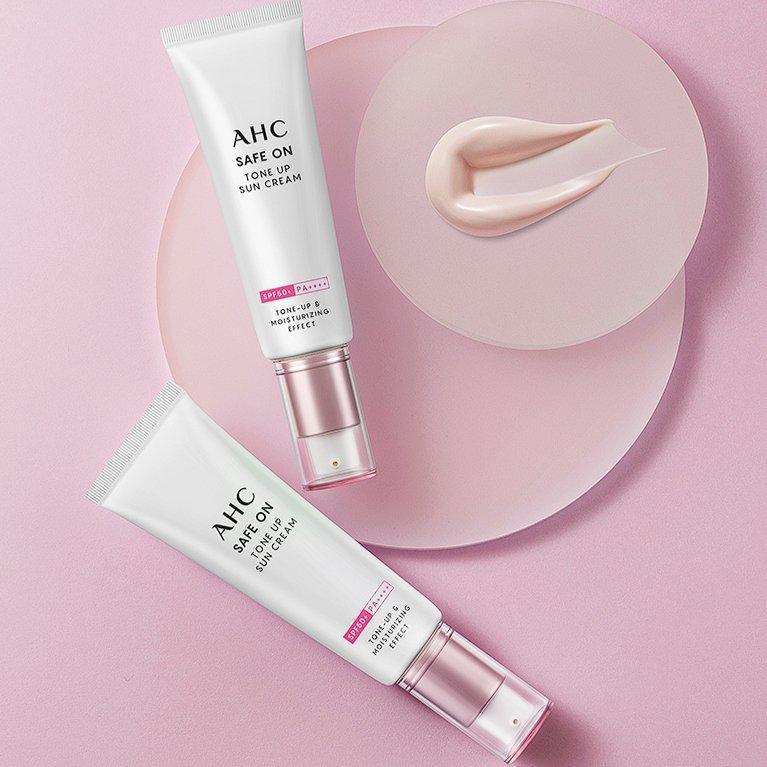 [AHC] Safe On Tone Up Sun Cream SPF 50+ PA++++ 50ml – Ballagrio