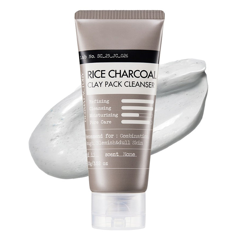 [DERMA FACTORY] Rice Charcoal Clay Pack Cleanser 100g – Ballagrio