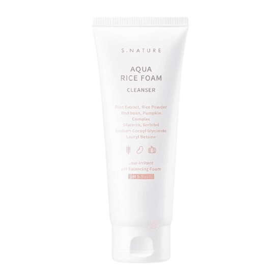 [S.NATURE] Aqua Rice Foam Cleanser 160ml – Ballagrio
